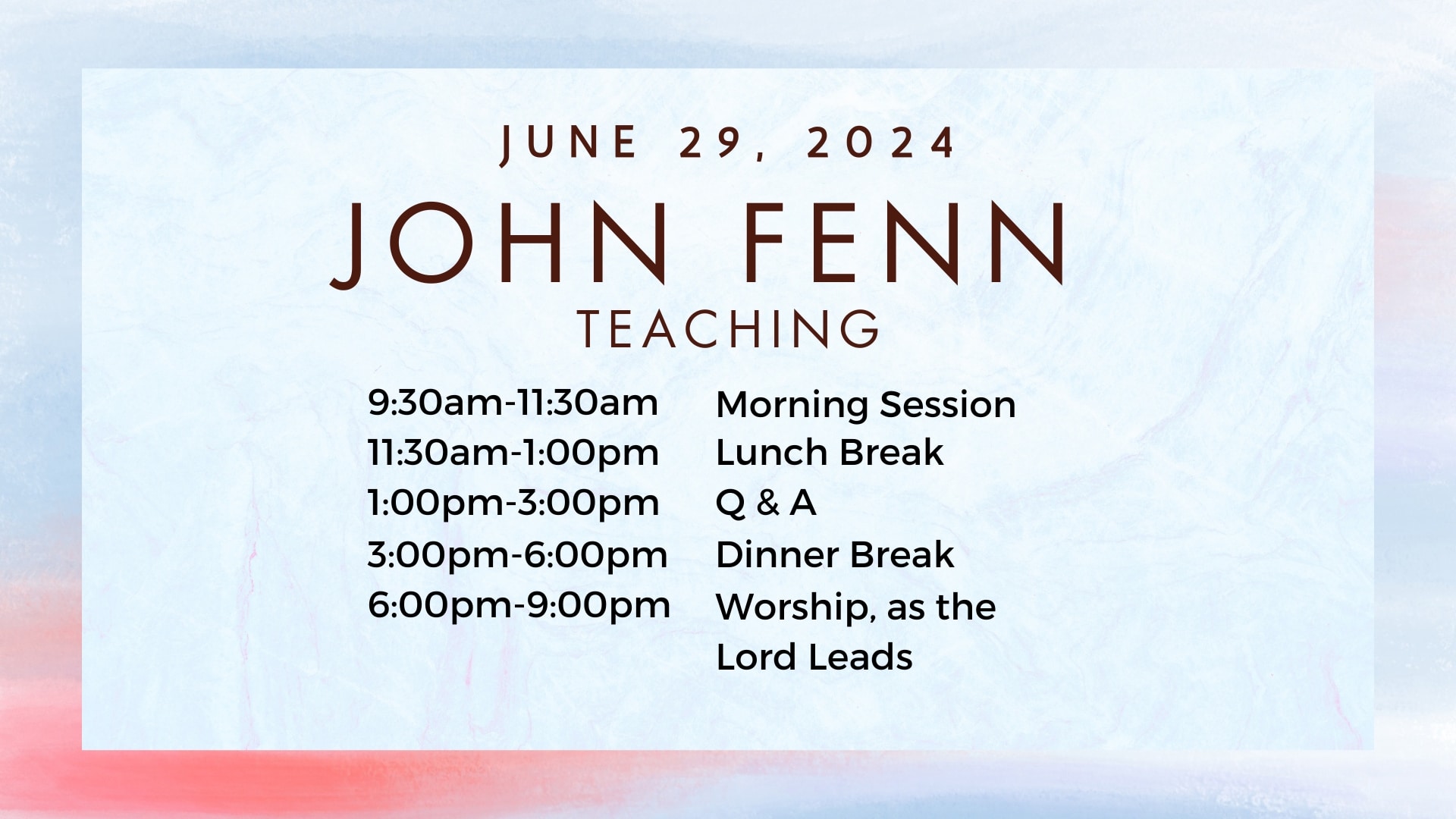 John Fenn Church Without Walls